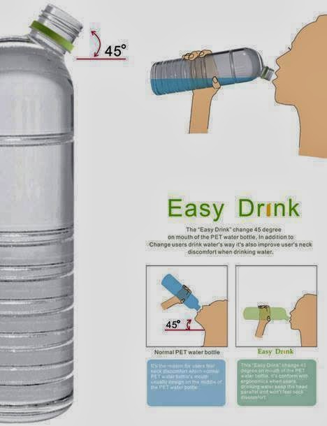 Innovative Water bottle design - Easy Drinking idea